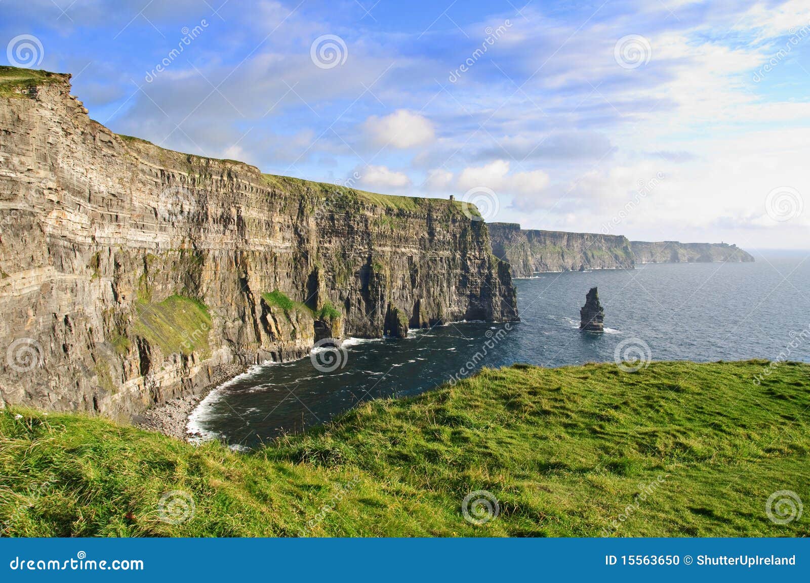 Late Evening Sunset Famous Irish Cliffs of Moher Stock Photo - Image of ...