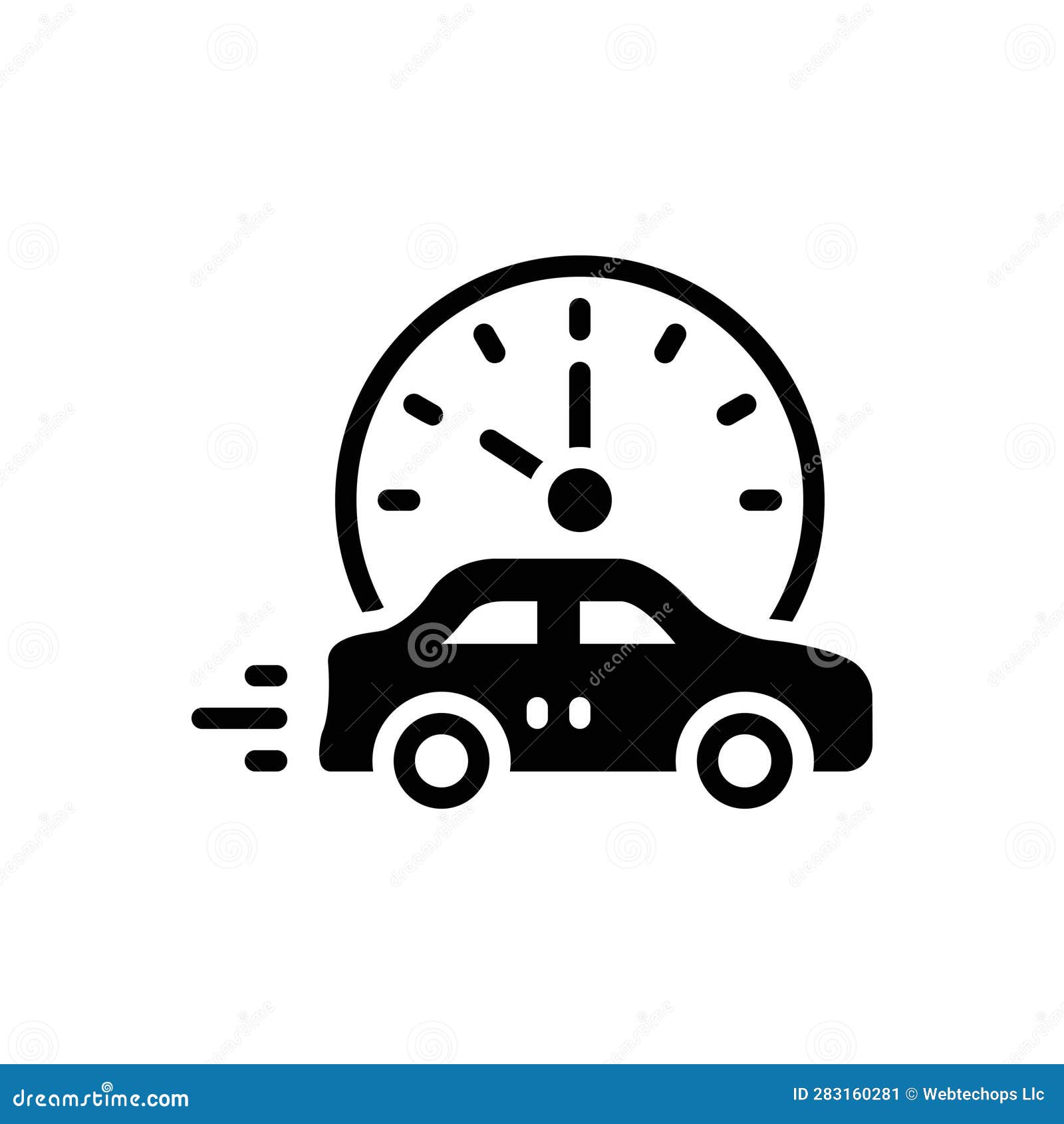 Black Solid Icon for Late, Delayed and Make Late Stock Vector ...