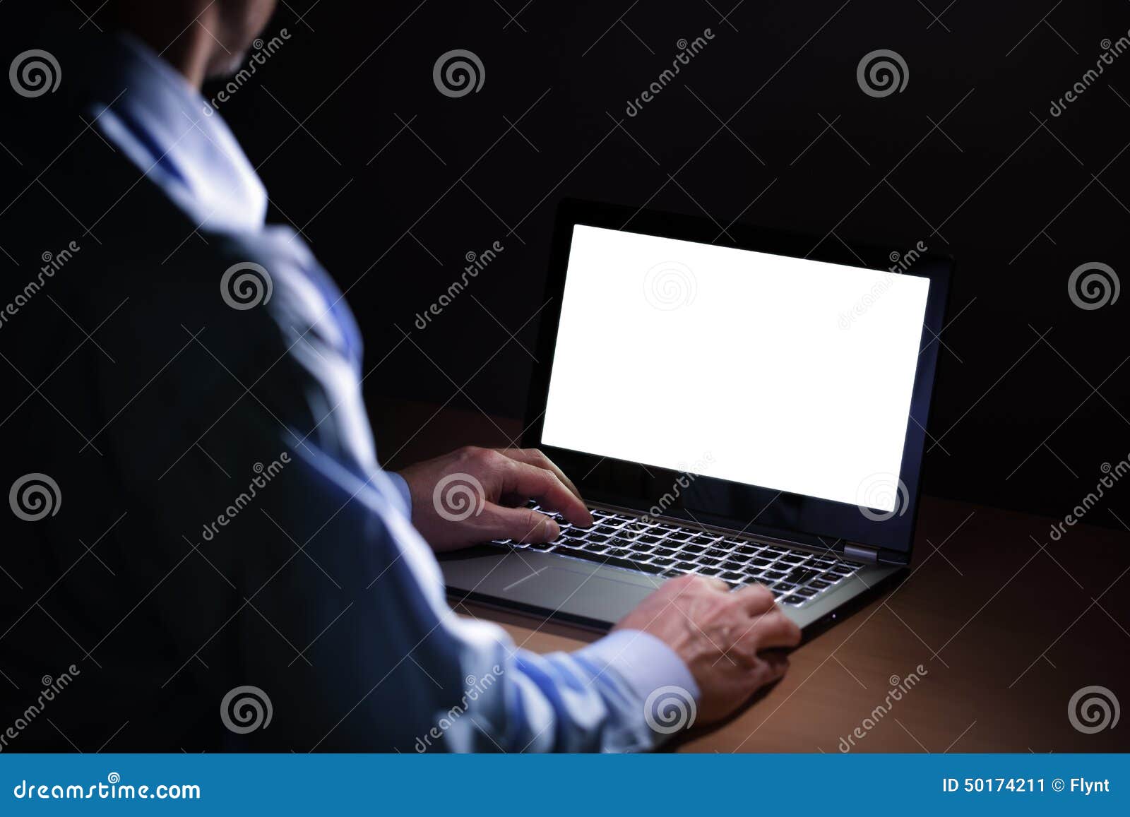 Late Night Internet Addiction or Working Late Stock Image - Image of ...