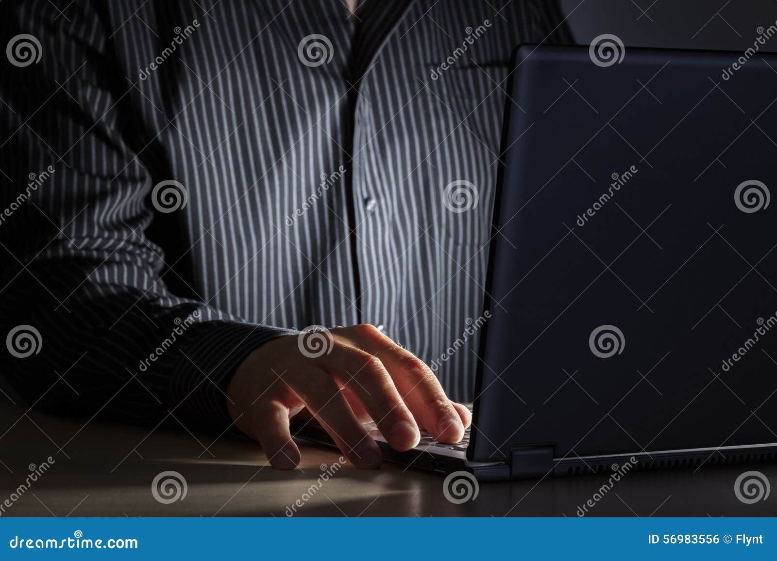 Late Night Internet Addiction or Working Late Stock Photo - Image of ...