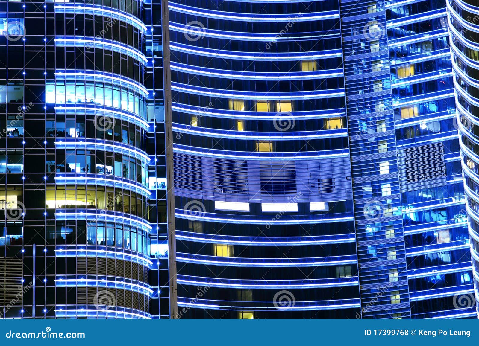 Late Night Overtime in a Modern Office Building. Stock Photo - Image of ...