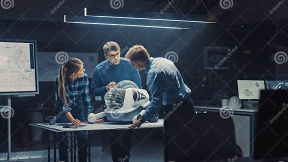 Late at Night in Robotics Engineering Facility Three Technical ...