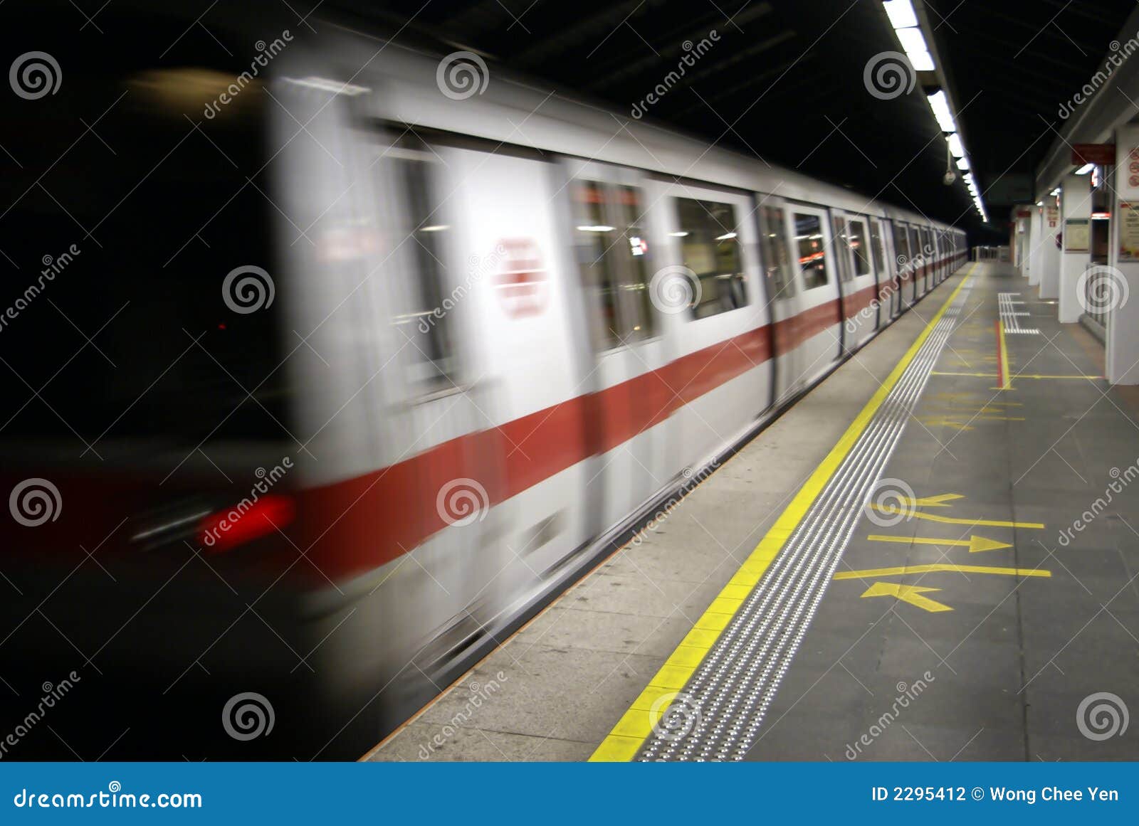 Late night tube station stock photo. Image of locomotive - 2295412