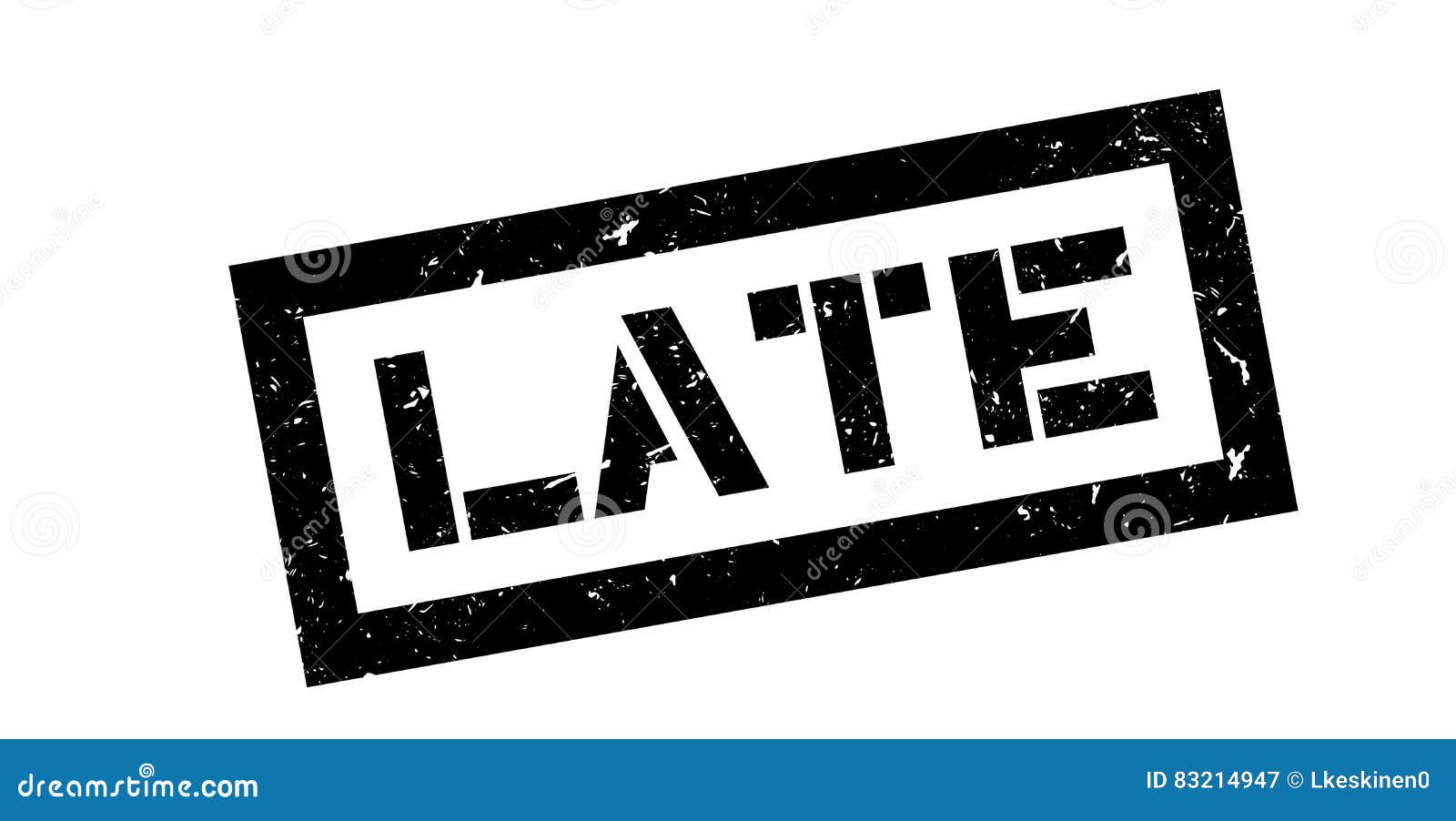 Late rubber stamp stock illustration. Illustration of symbol - 83214947