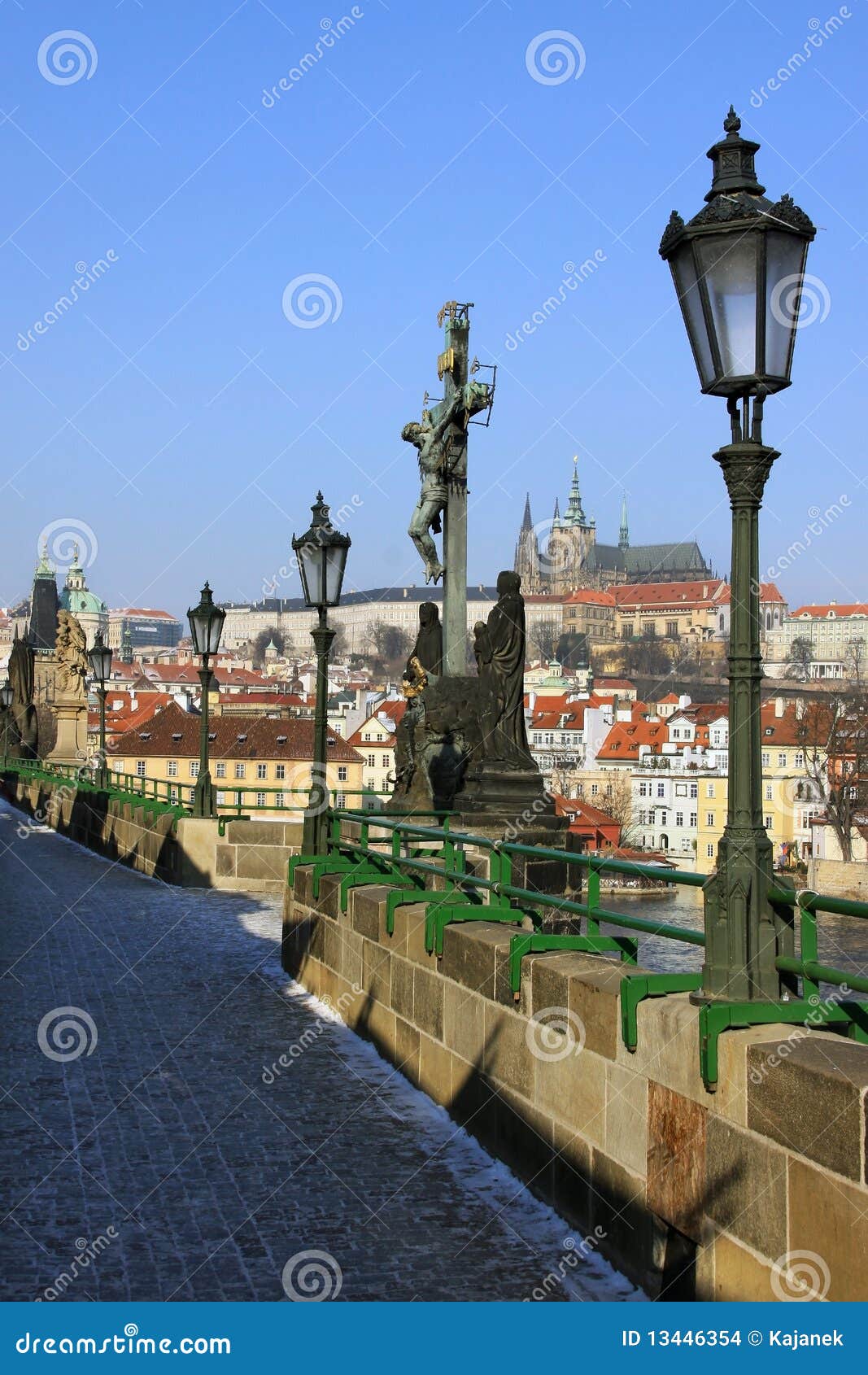 The Late Snow - Pragues Gothic Castle Stock Photo - Image of czech ...