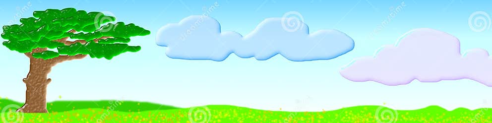 Late Spring Banner stock illustration. Illustration of soft - 8144097