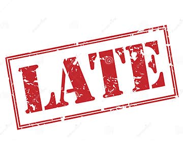 Late stamp stock illustration. Illustration of stamp - 95570422