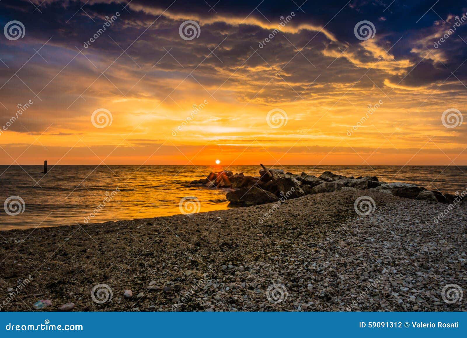 Late summer dawn stock photo. Image of pebble, outdoor - 59091312