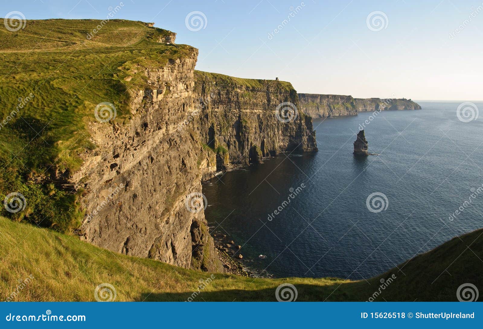 Late Sunset Famous Irish Cliffs of Moher Stock Photo - Image of ...
