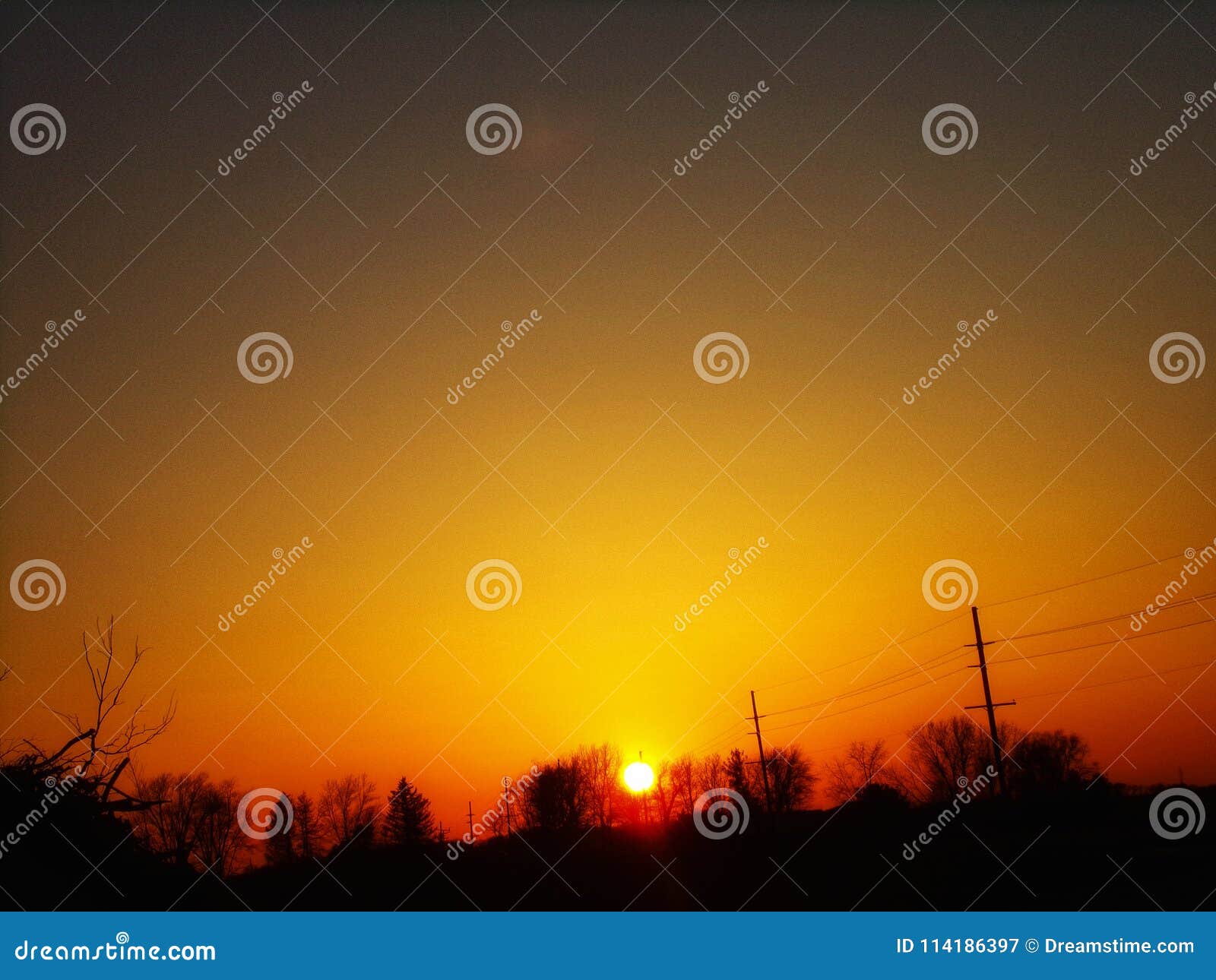 Late sunset stock image. Image of sunset, late - 114186397
