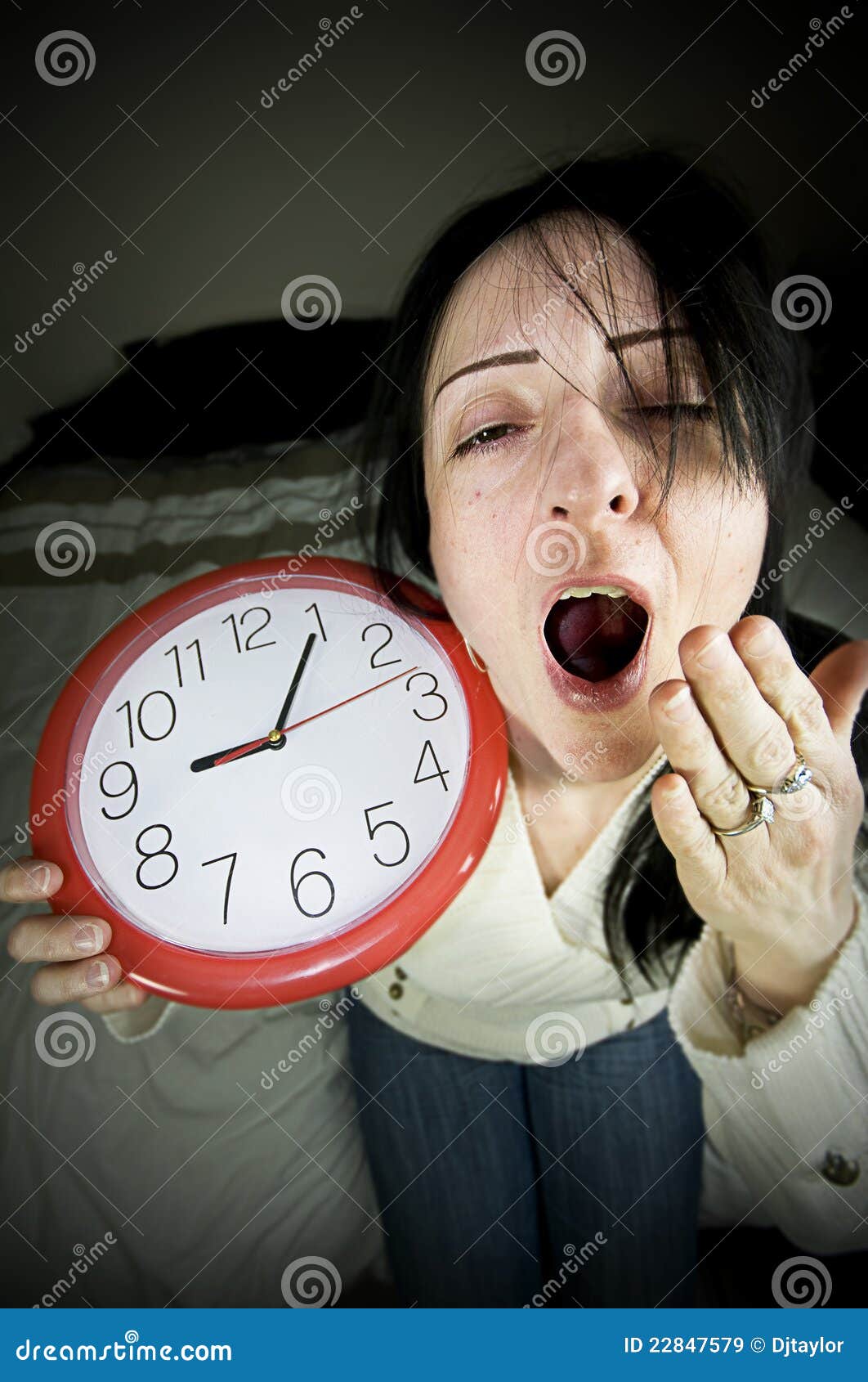 Late to wake stock image. Image of hair, face, deadline - 22847579
