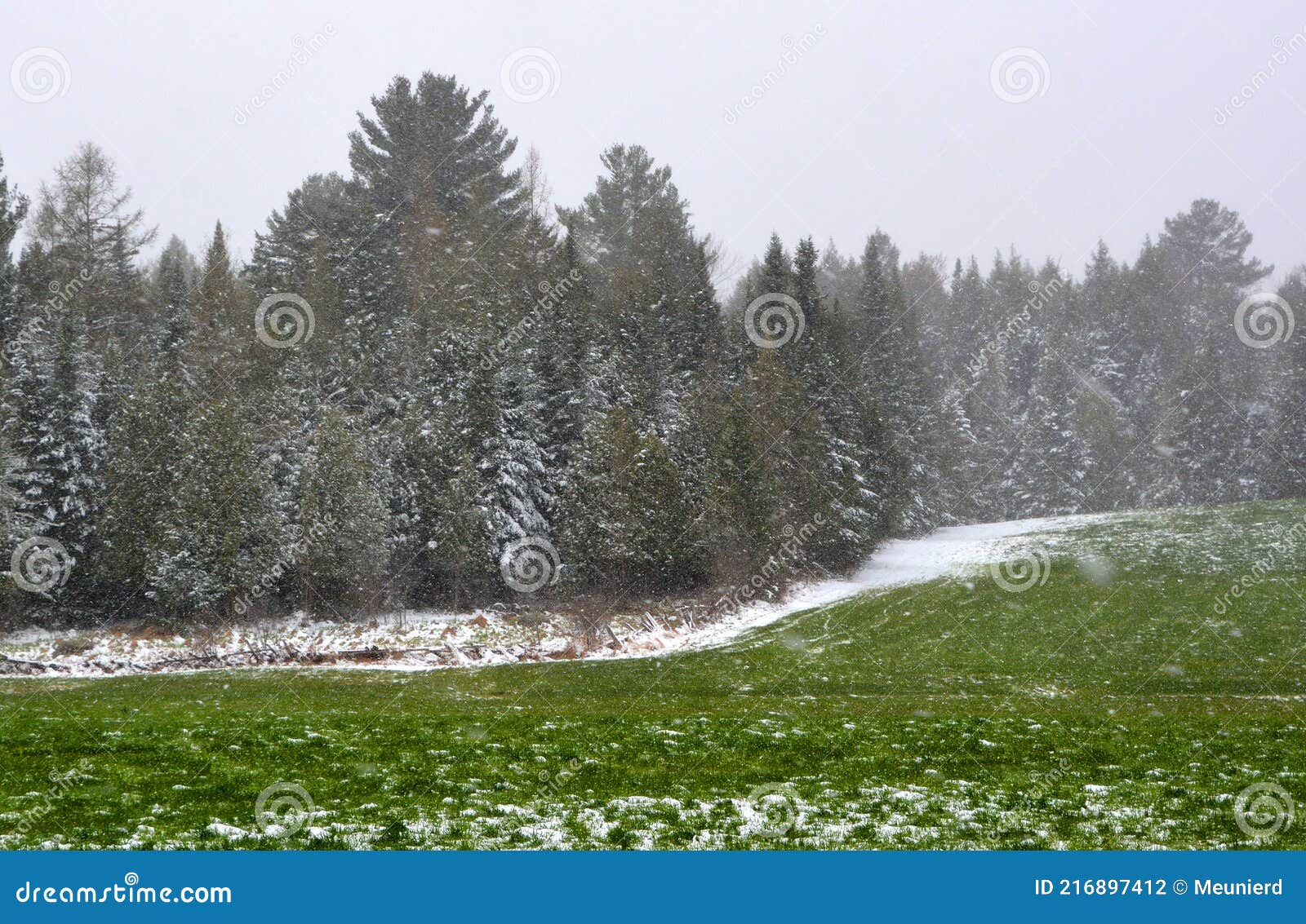 Late Winter, Early Spring Landscape in Bromont Stock Photo - Image of ...