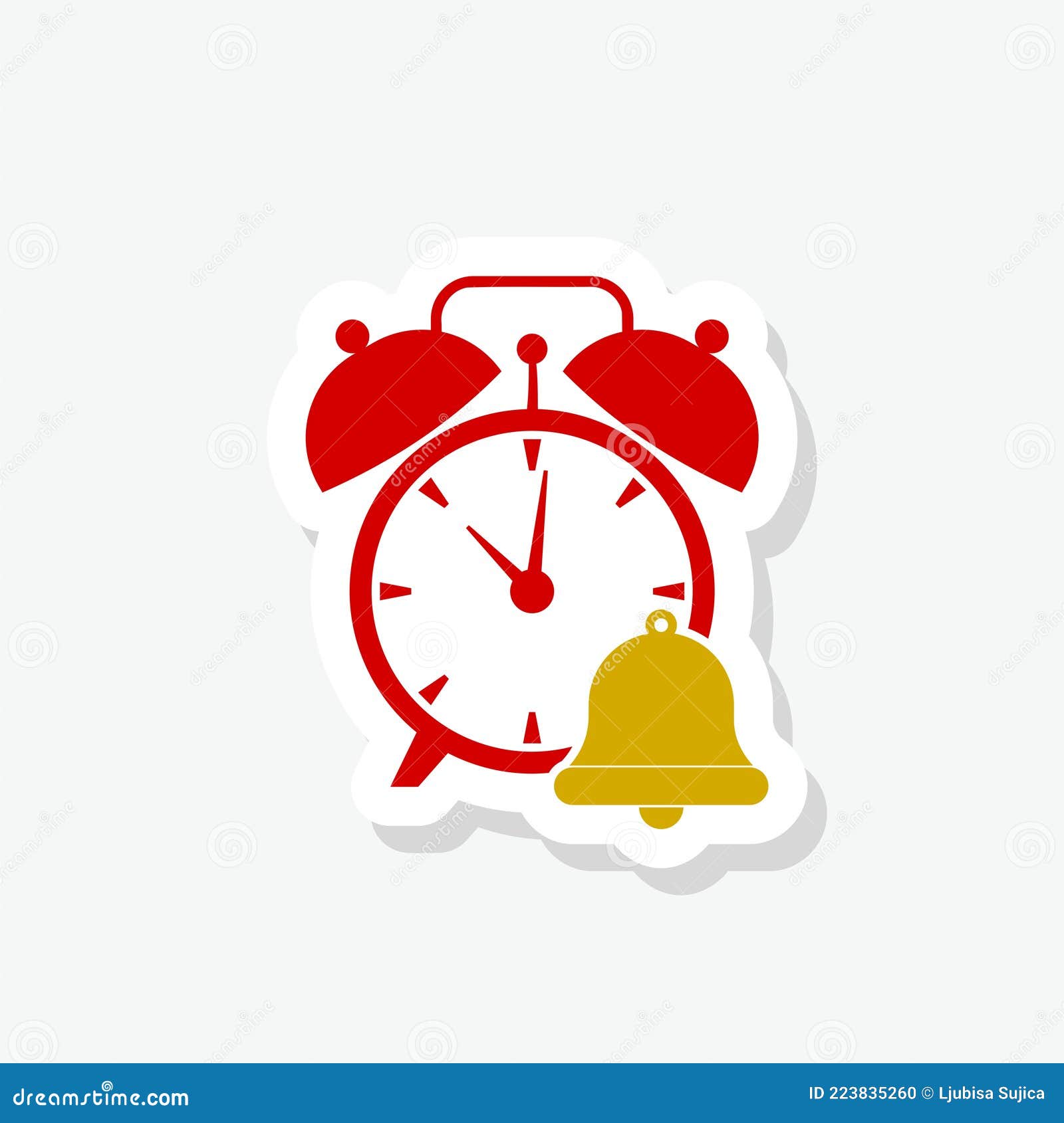 Late Work Time Icon Isolated on Gray Stock Vector - Illustration of ...