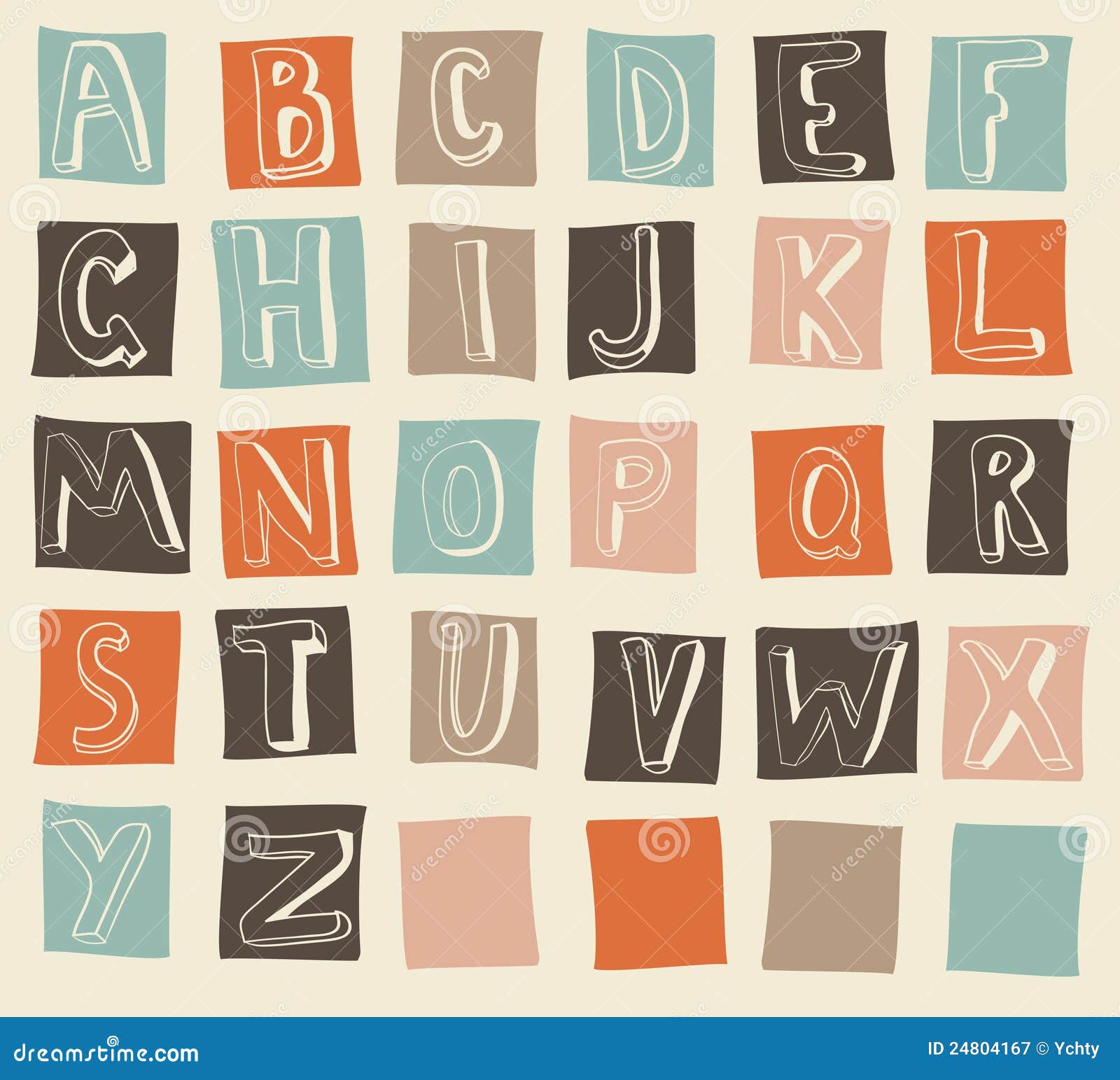 Lateinisches Alphabet Im Vektor Vektor Abbildung - Illustration von ...