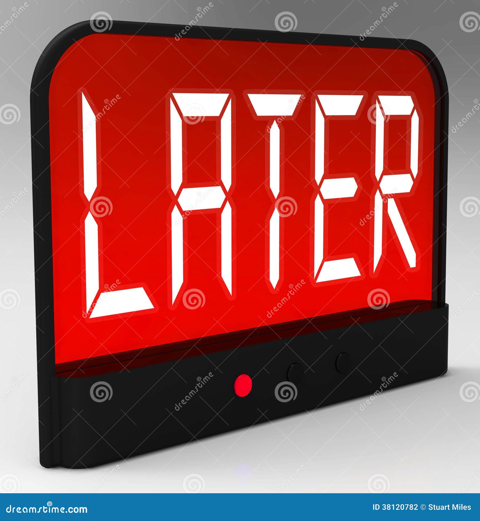 Later Clock Shows Afterwards Stock Illustrations – 2 Later Clock Shows ...