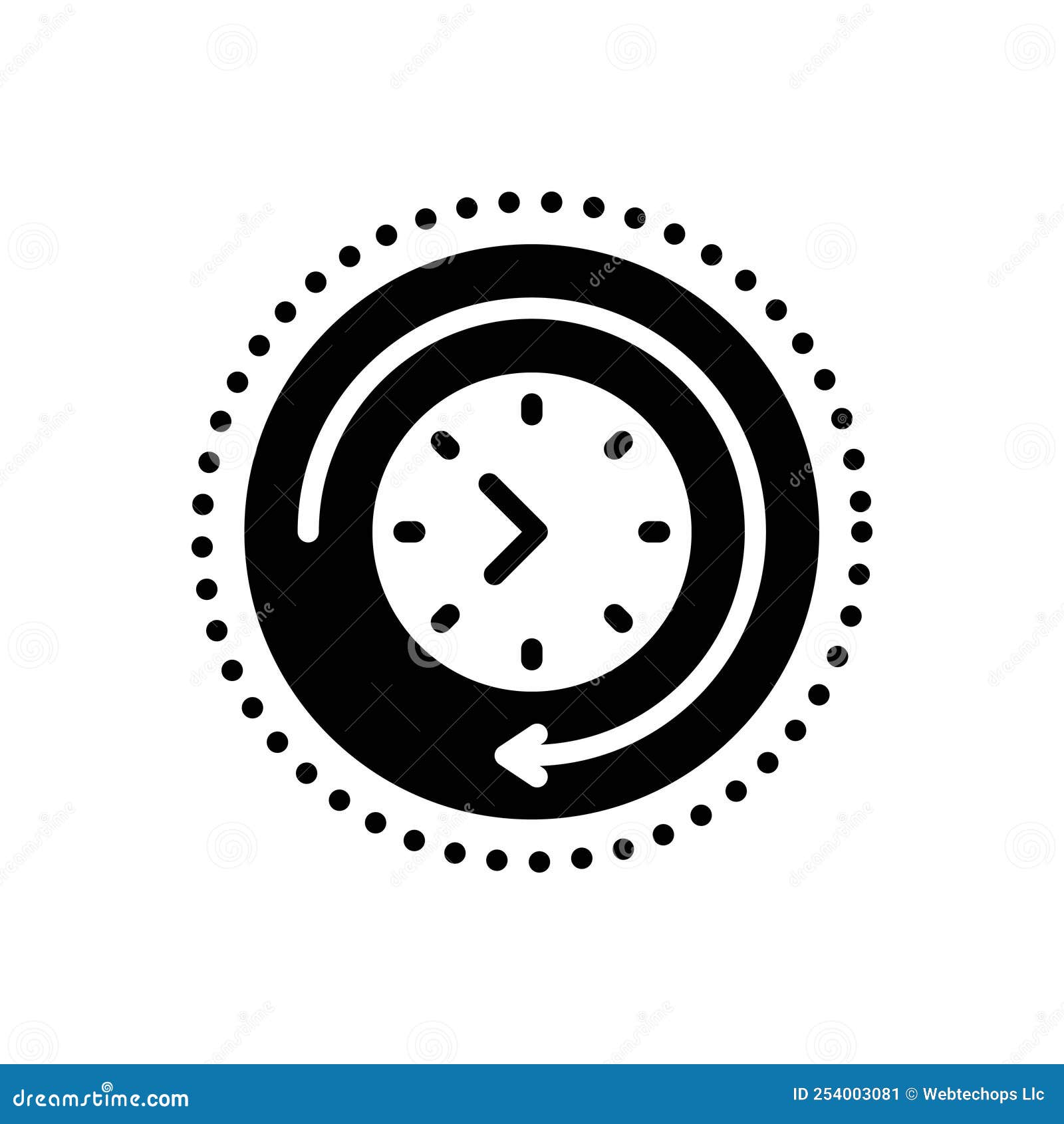 Black Solid Icon for Later, Hereinafter and Afterwards Stock ...