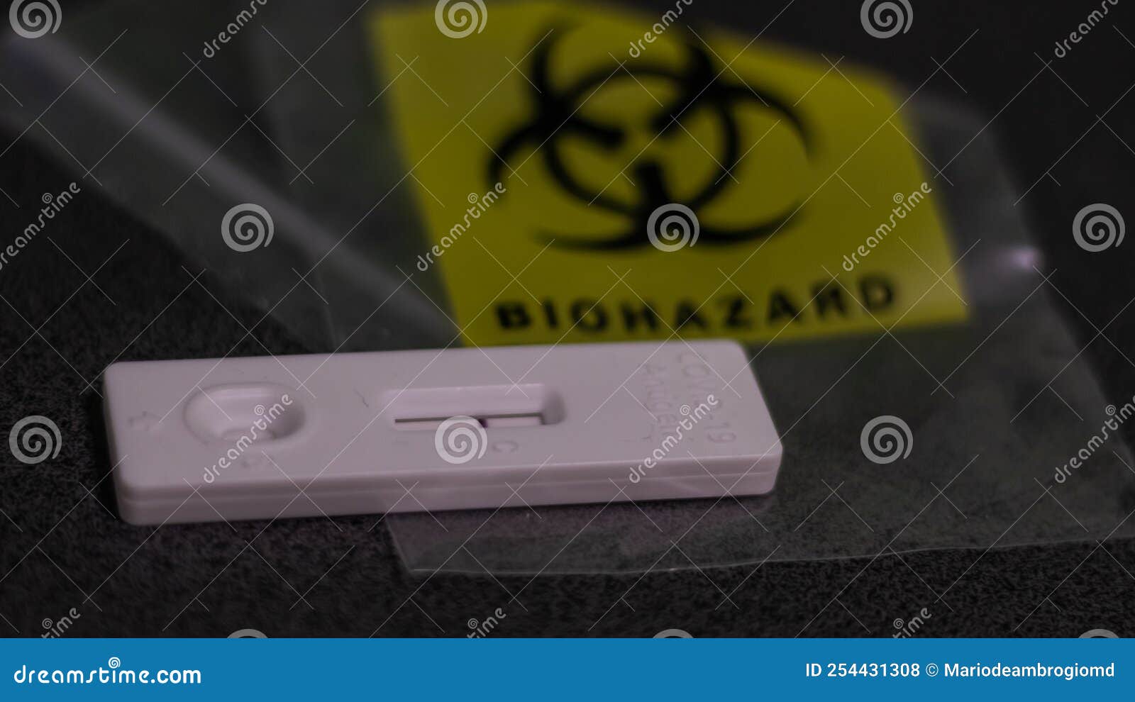 Covid 19 Lateral Flow Sef Testing Kit Showing a Negative Result Stock ...
