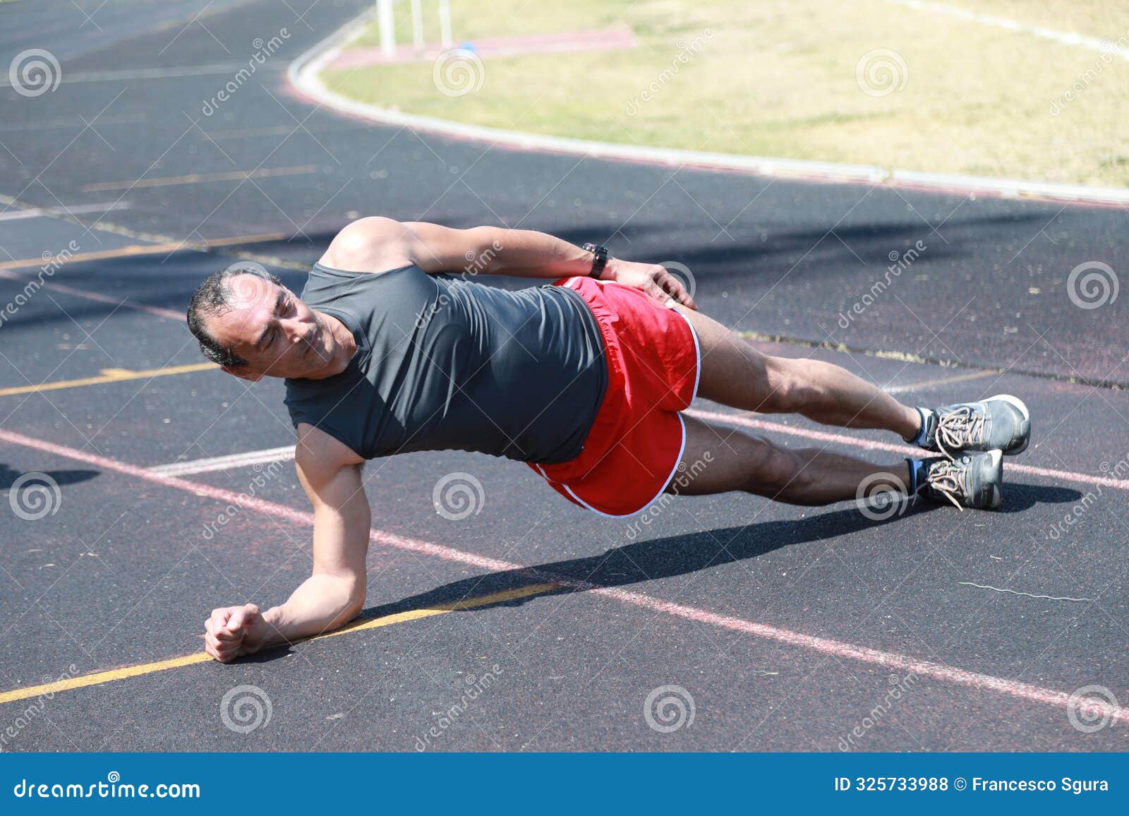 Lateral Plank Pose in Perfect Shape Stock Photo - Image of sport ...