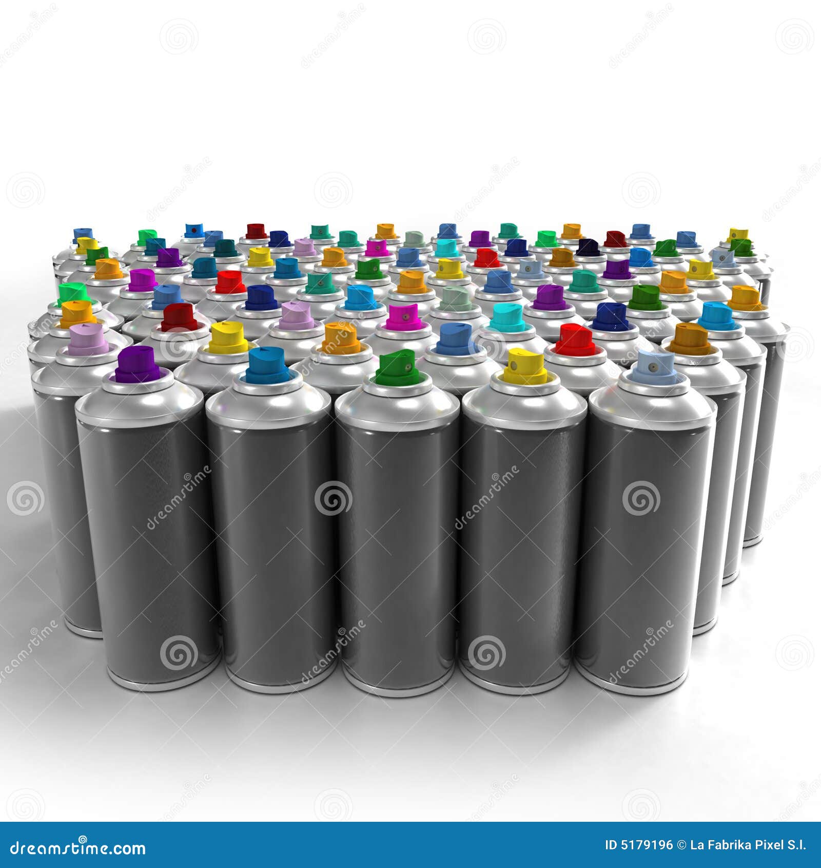 Lateral View Of Aerosol Cans Stock Photography | CartoonDealer.com #5179196