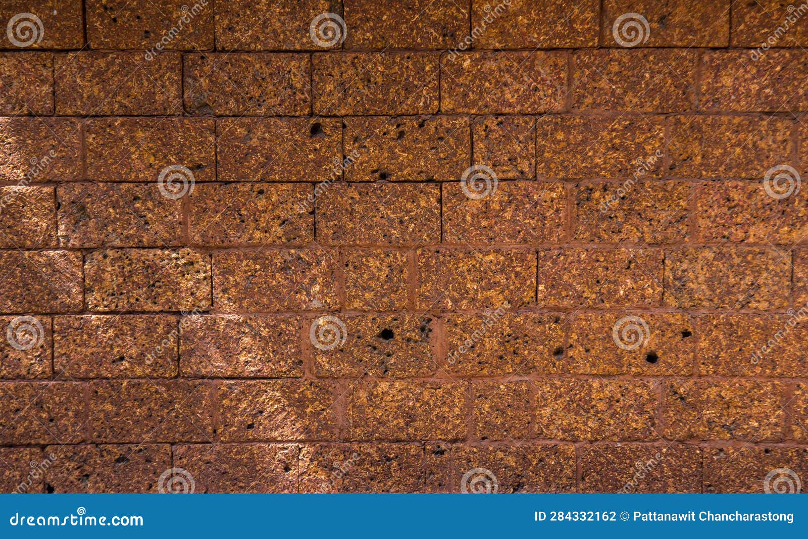 Laterite Background of Old Brick Wall Texture Stock Photo - Image of ...