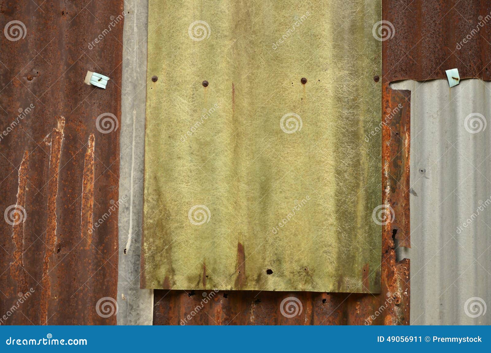 Old galvanized iron wall stock image. Image of building - 49056911