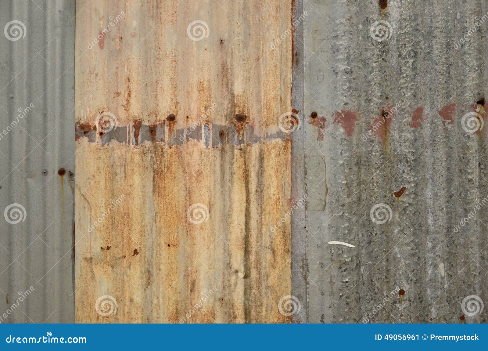 Old galvanized iron wall stock image. Image of galvanized - 49056961