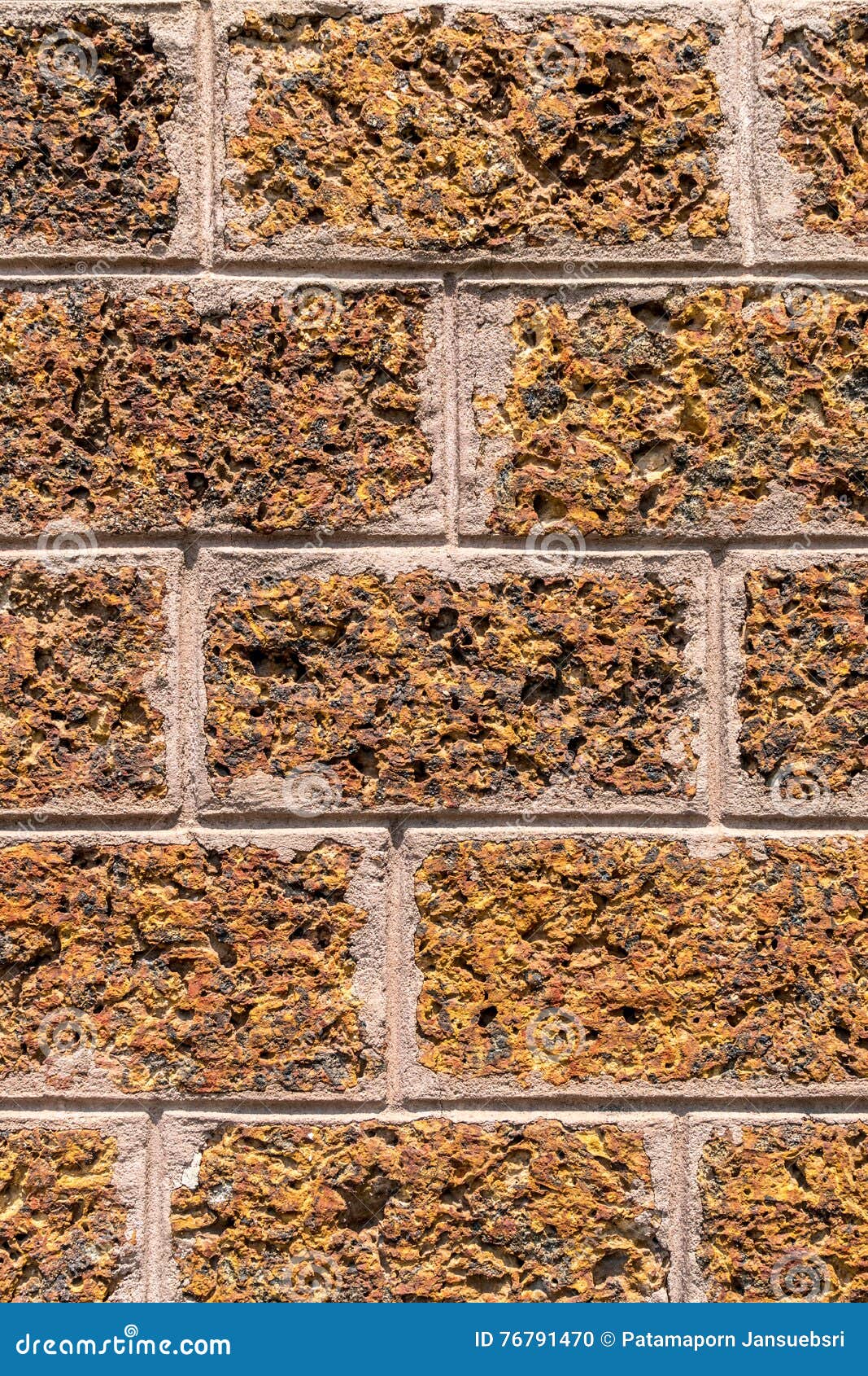 Laterite block wall stock photo. Image of solid, outdoor - 76791470