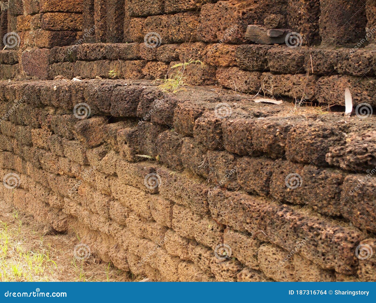 Laterite Block Wall Pattern Texture Royalty-Free Stock Photography ...