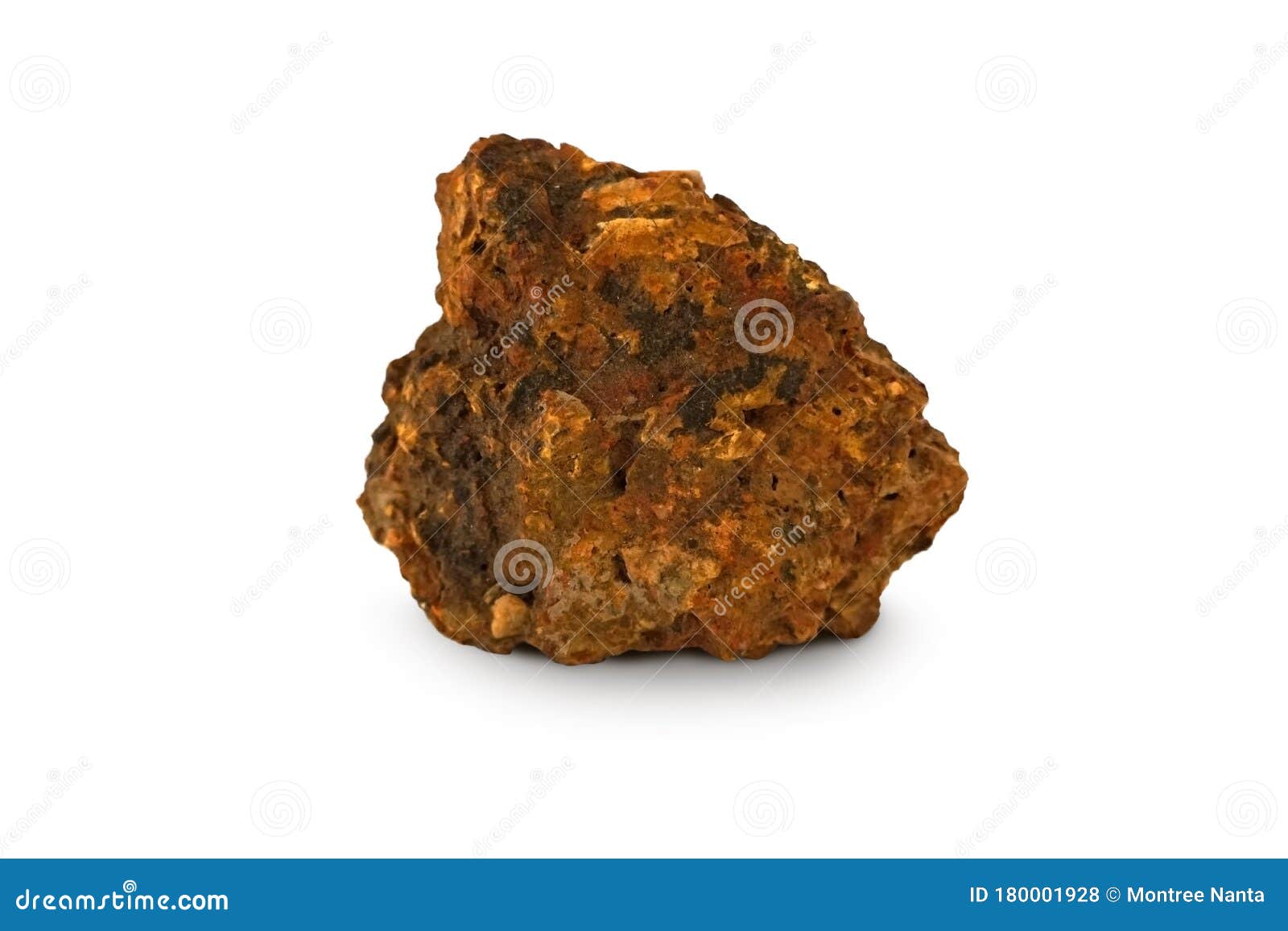 Laterite Rock on a White Background. Stock Photo - Image of ...