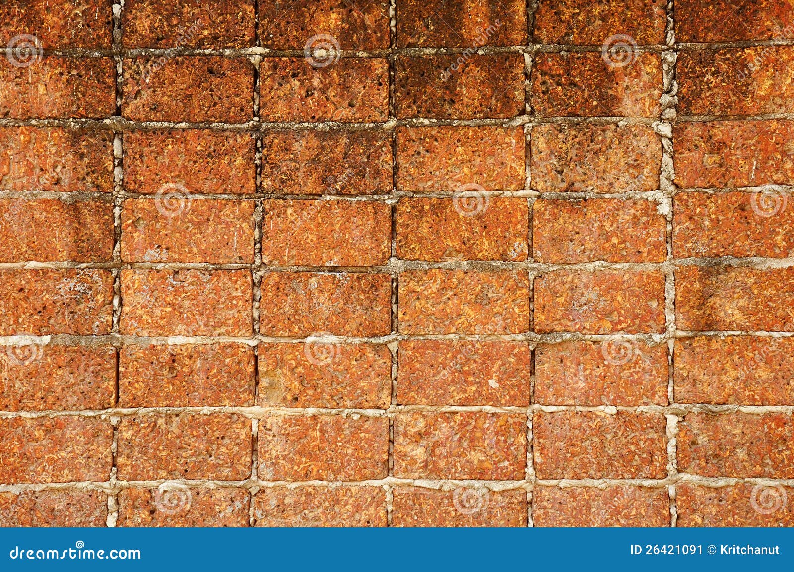 Old Grunge Laterite Brick Wall Texture For Background Royalty-Free ...