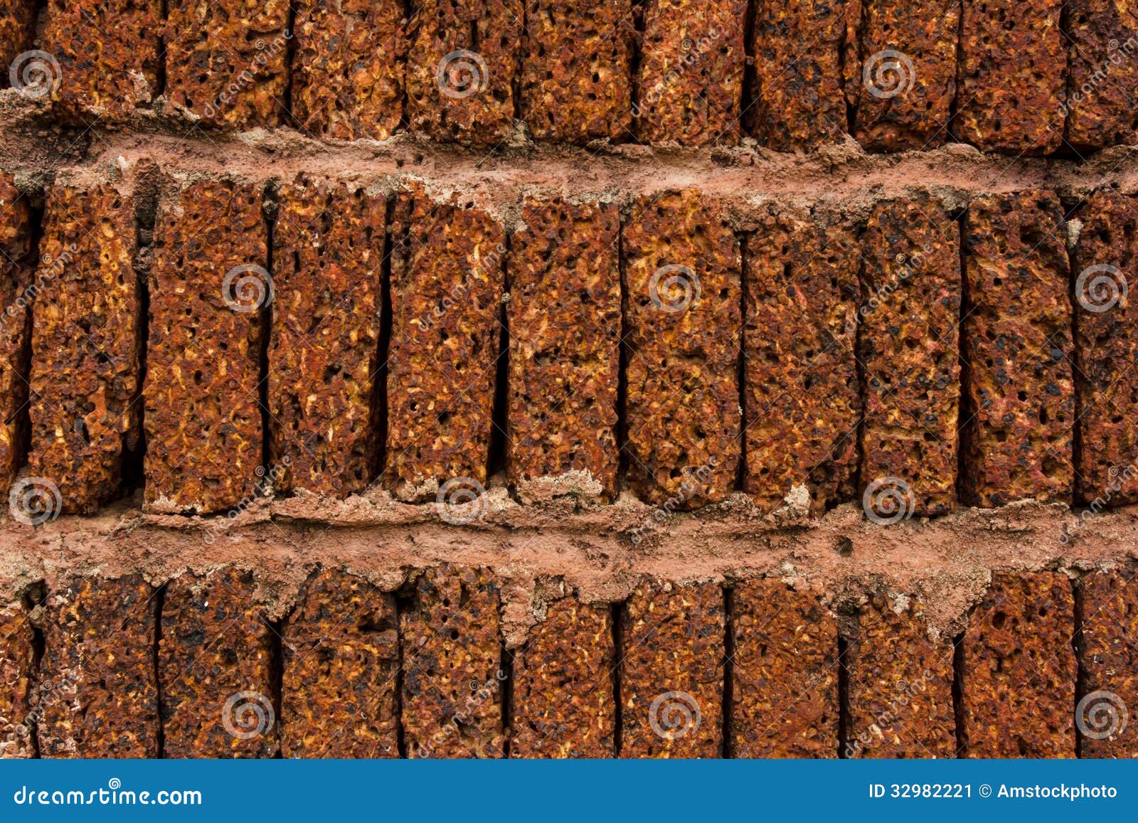 Laterite Brick Wall Background Stock Image - Image of ancient, laterite ...