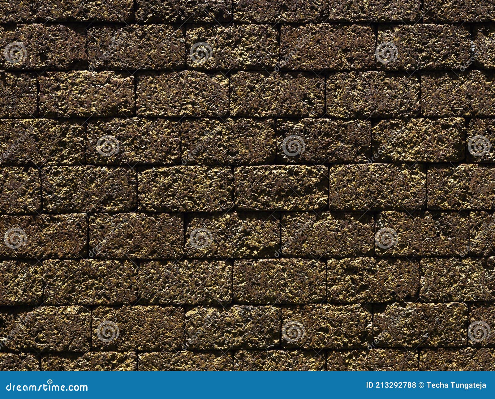 Laterite Brick Wall Background. Stock Photo - Image of laterite, sand ...