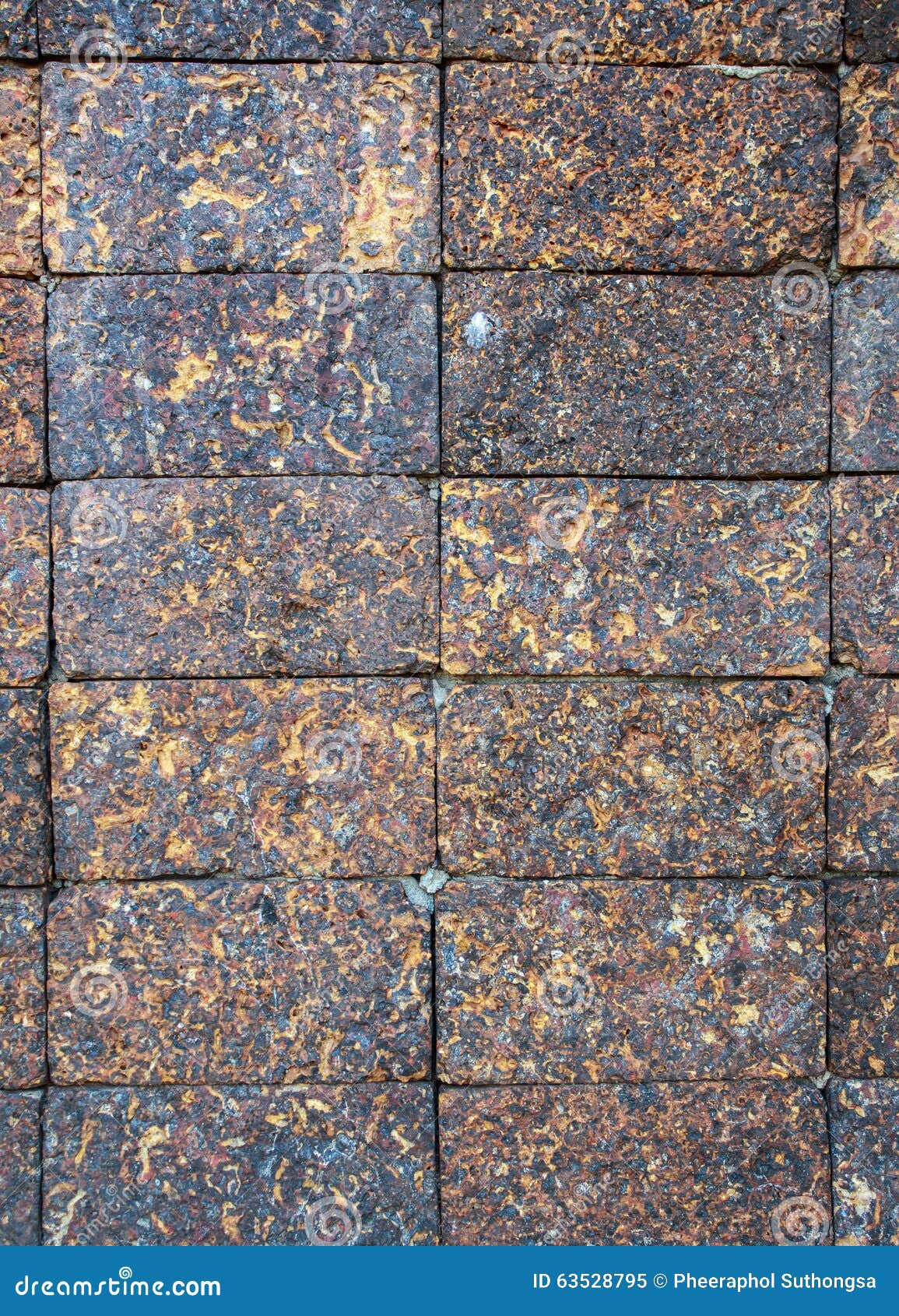 Laterite Brick Wall Texture Stock Image - Image of structure, brickwork ...