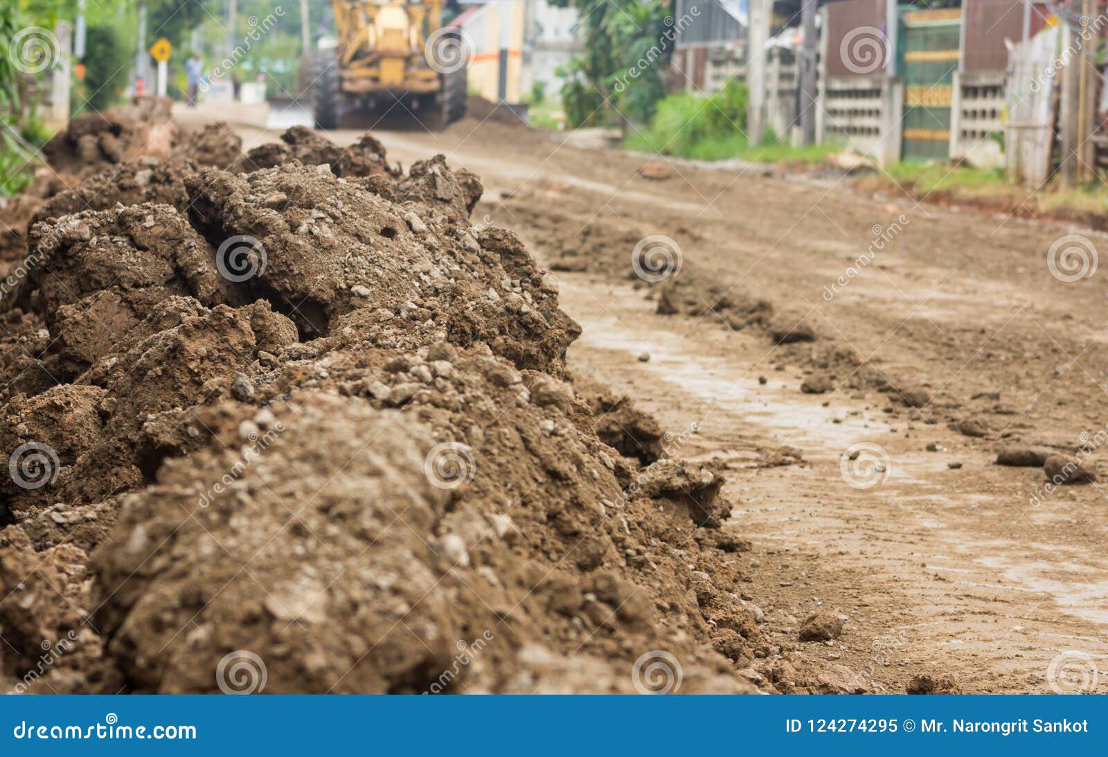 Lateritic soil stock image. Image of construction, shovel - 124274295