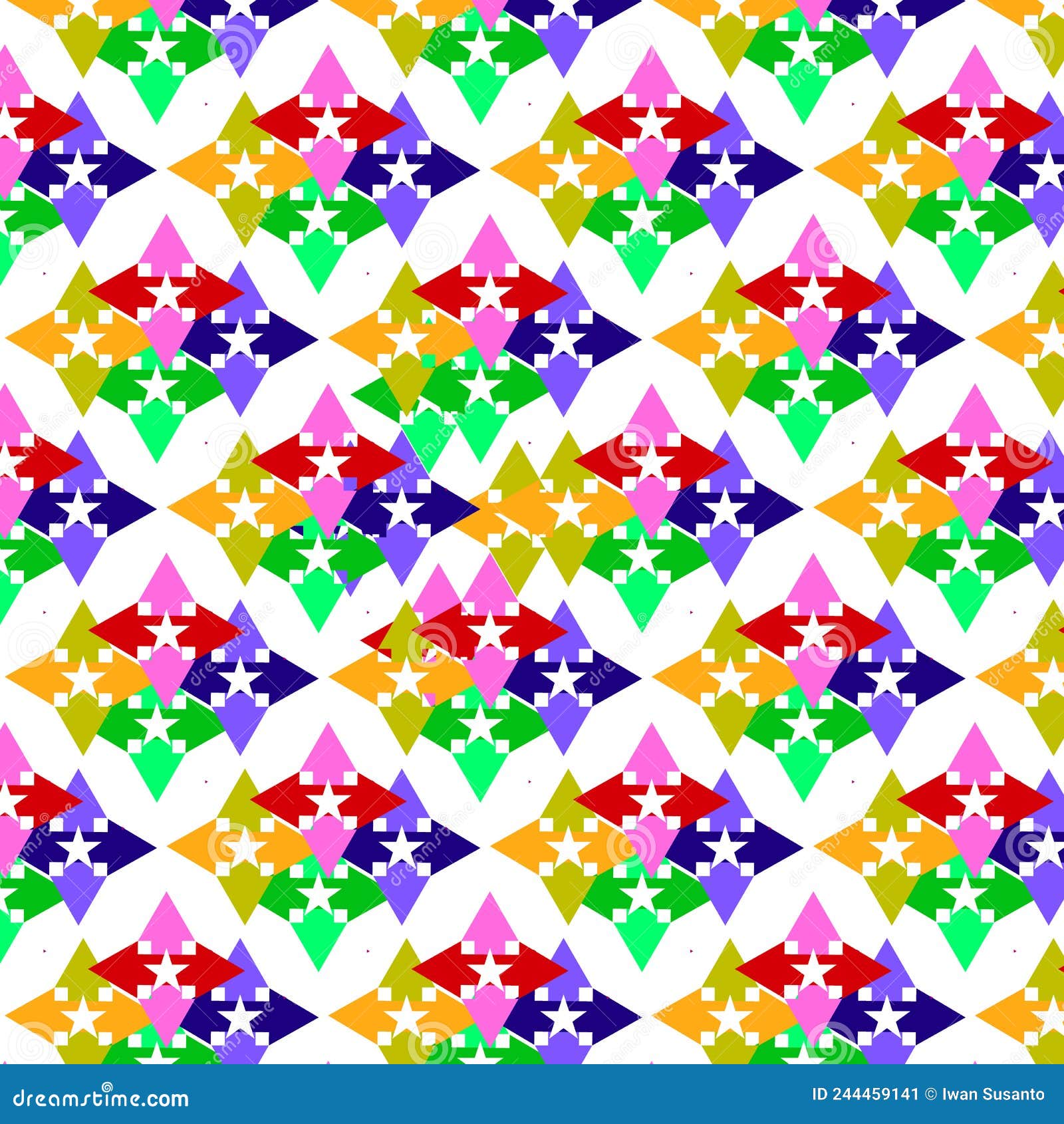 Rectangular And Star-shaped Polygons Are Spread Out Radially.Motif.RED ...