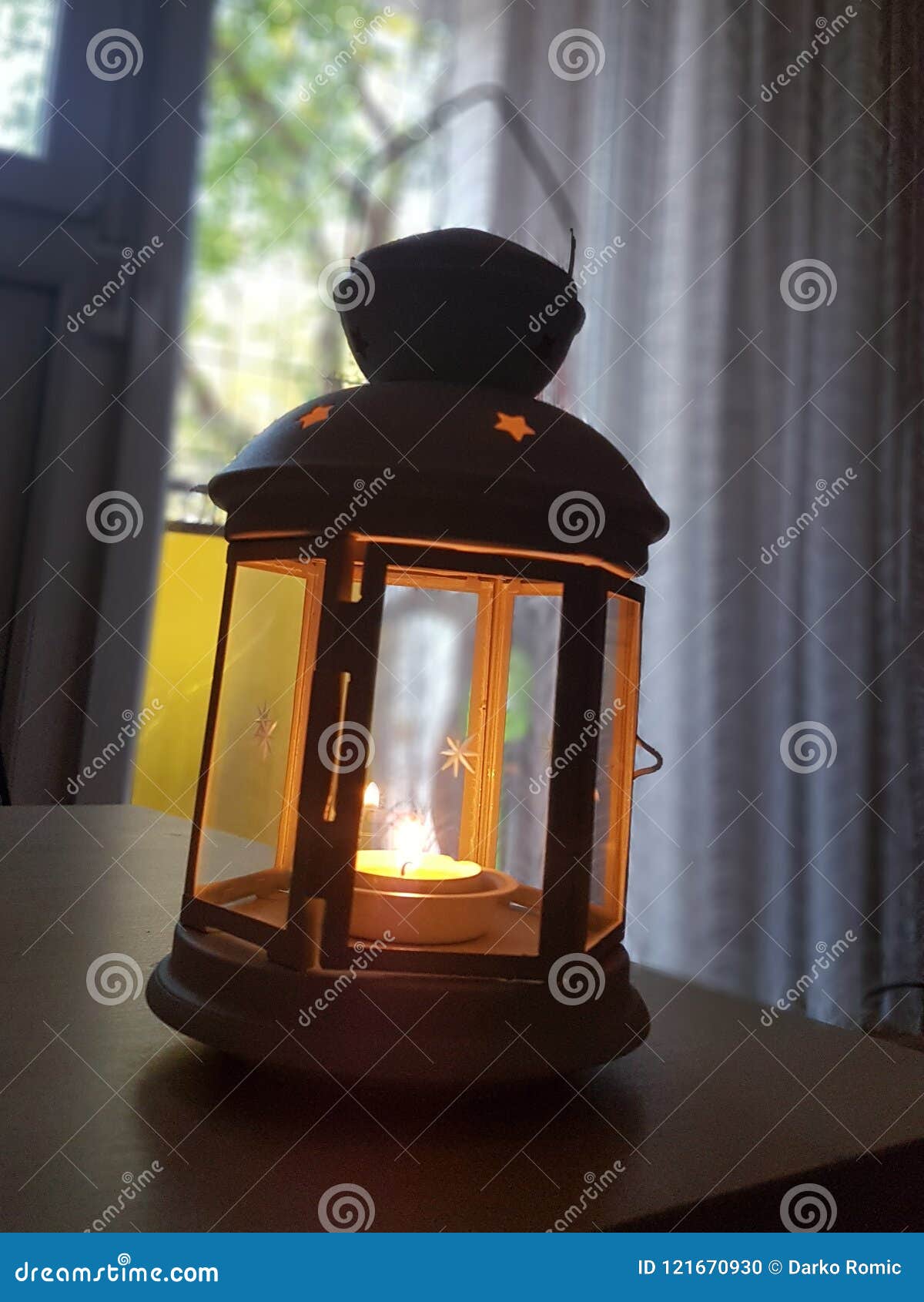 Latern stock photo. Image of home, latern, candle, room - 121670930