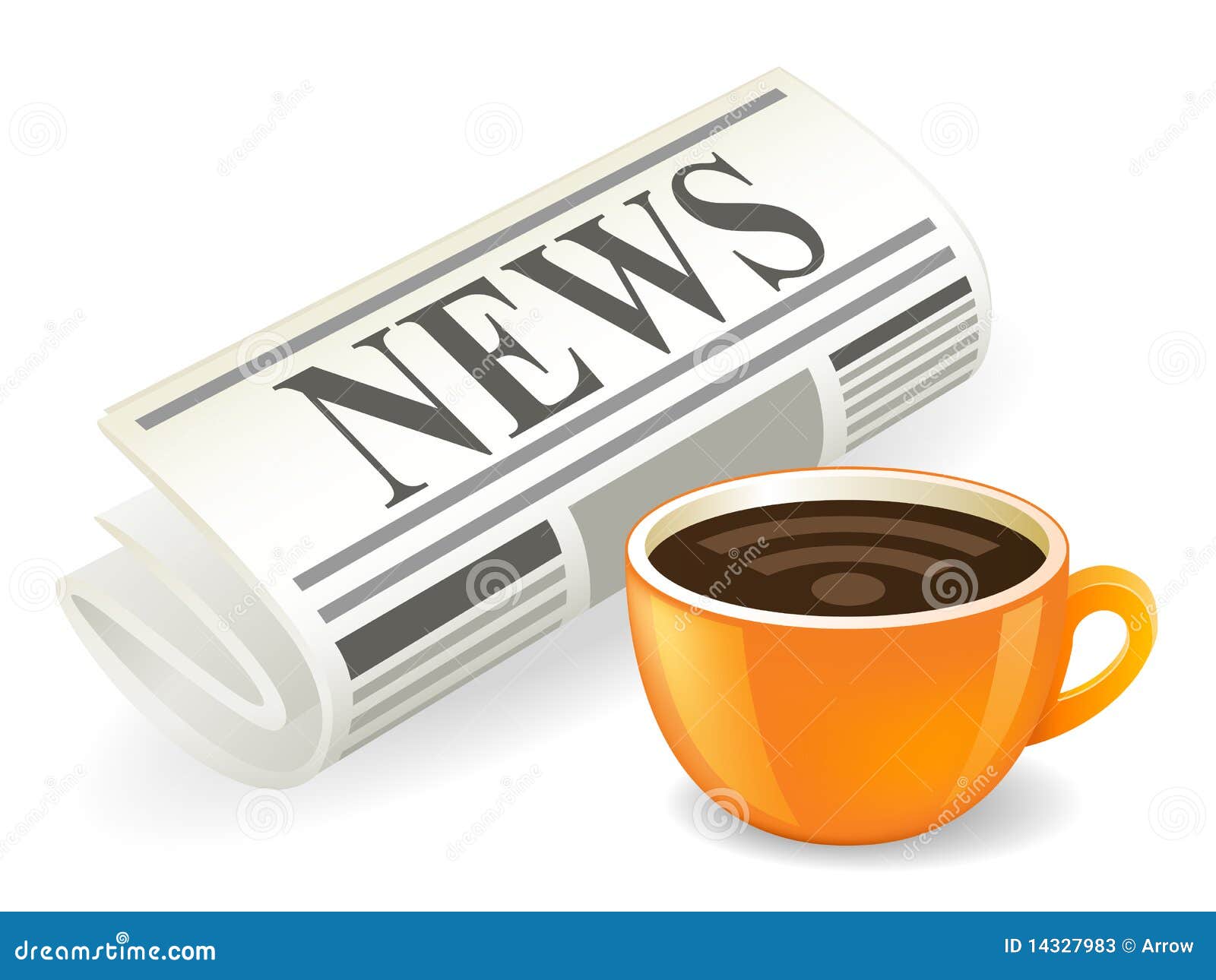 Latest News icon stock illustration. Illustration of article - 14327983