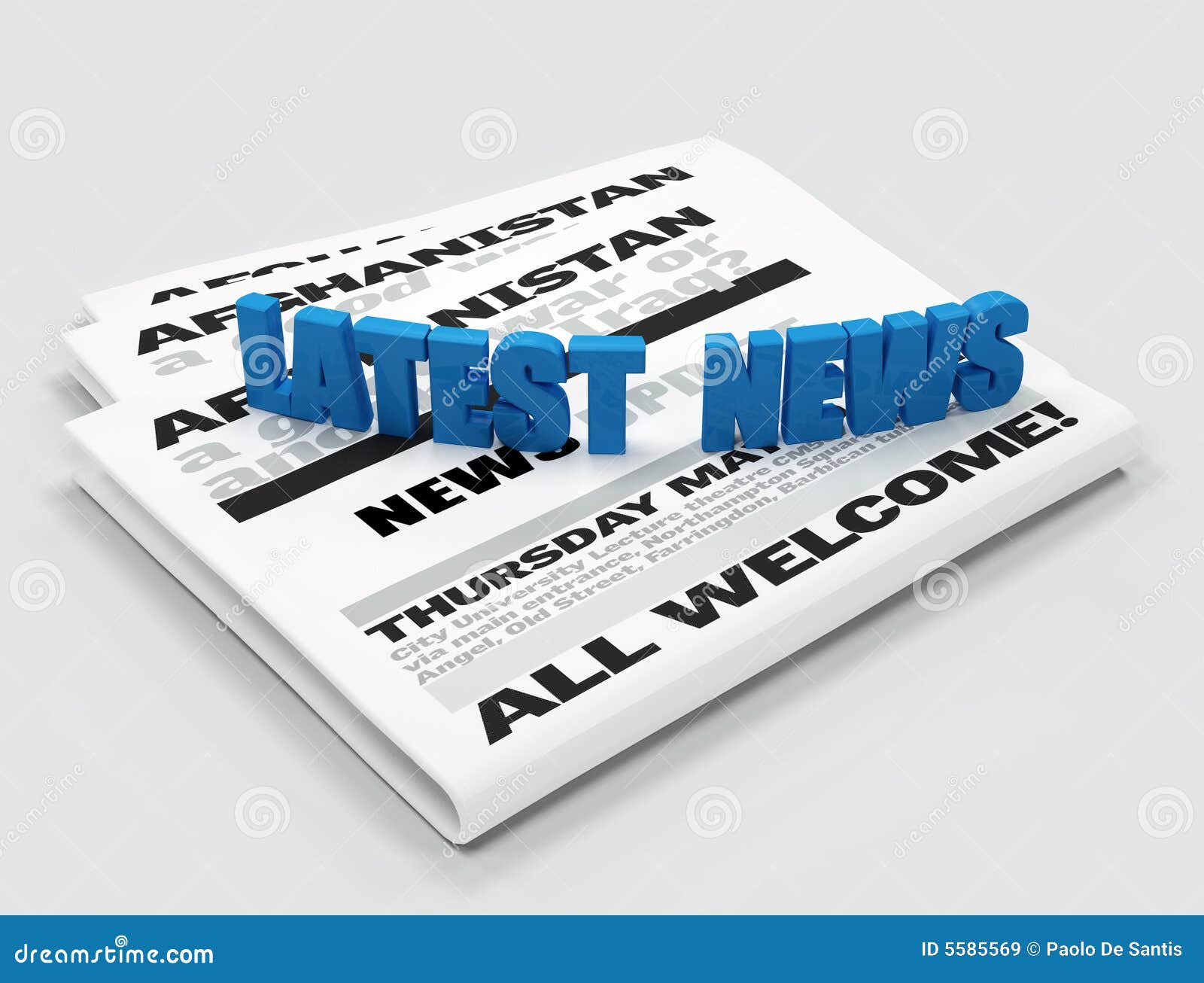 Latest News Neon Illustration On The Wall With Megaphone Sign An ...