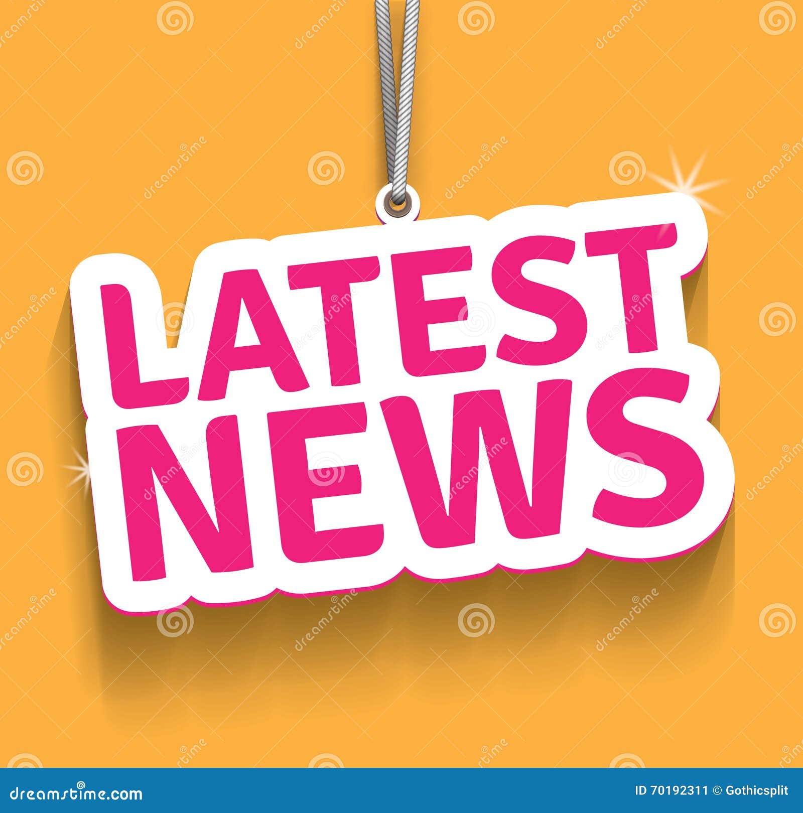Latest News. stock vector. Illustration of news, clip - 70192311