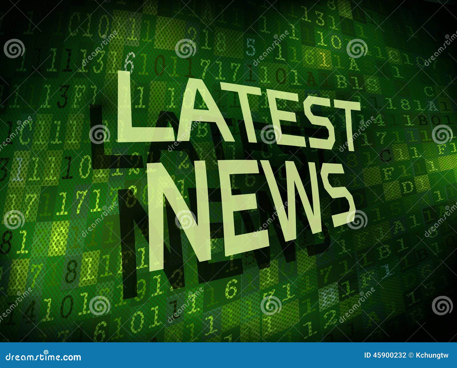 Latest News Words Isolated On Digital Background Vector Illustration ...