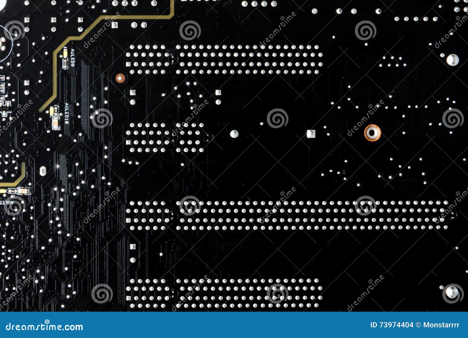 The Latest Powerful Motherboard with Macro Focus Stock Photo - Image of ...