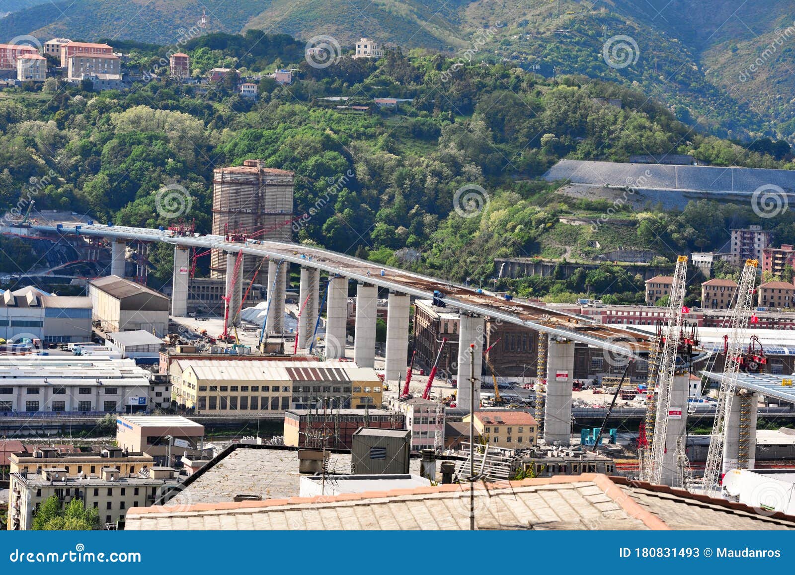 Latest Reconstruction Work on the New Highway Bridge Editorial Stock ...