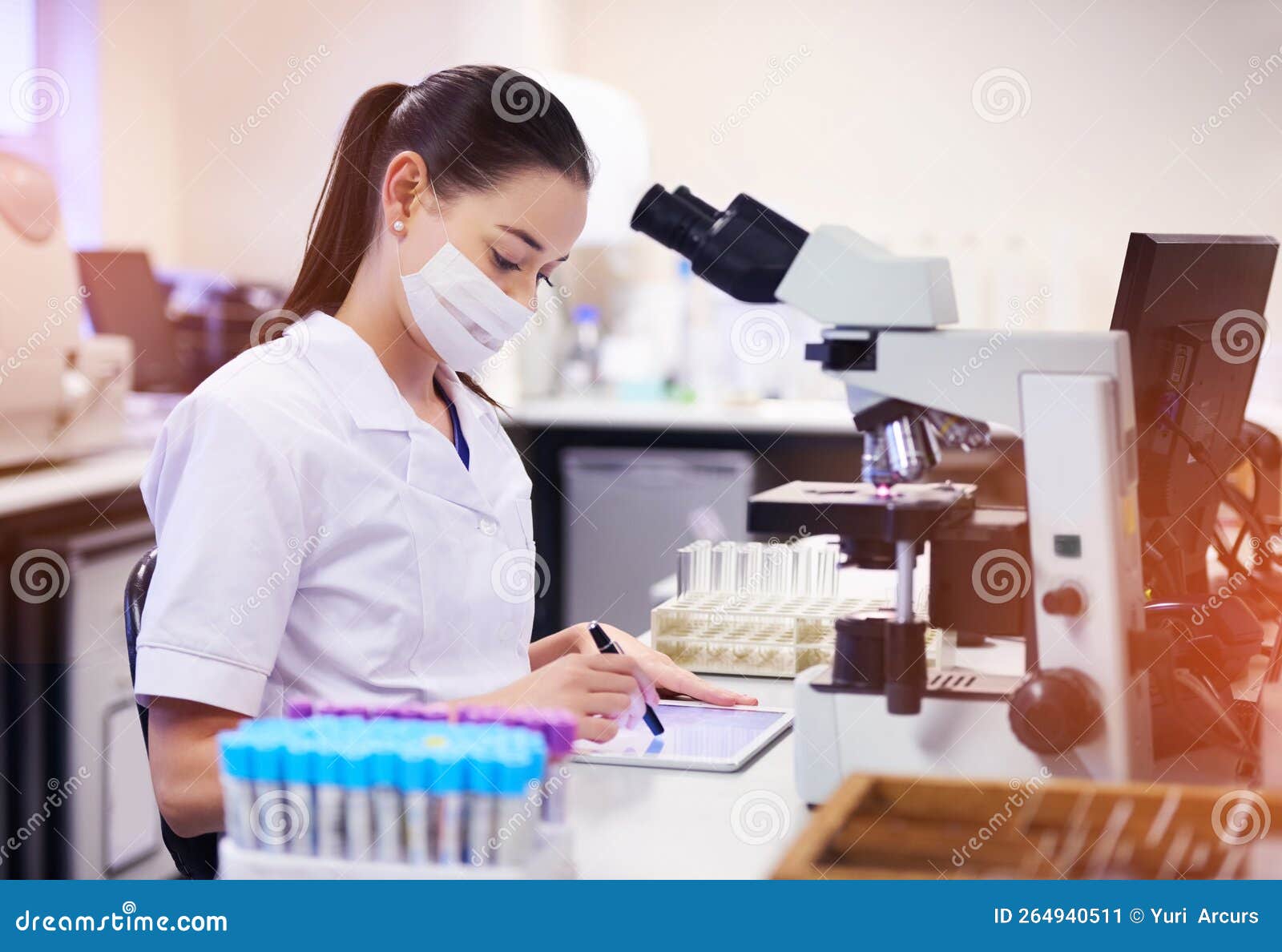 The Latest Technological Tools for a Lab Technician. a Young Scientist ...