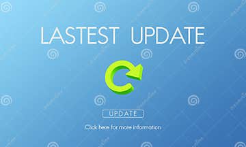 Latest Version Fresh Updates Application Updates Concept Stock Photo ...