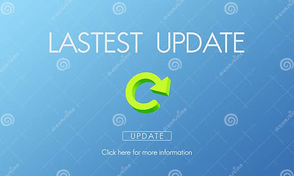 Latest Version Fresh Updates Application Updates Concept Stock Photo ...
