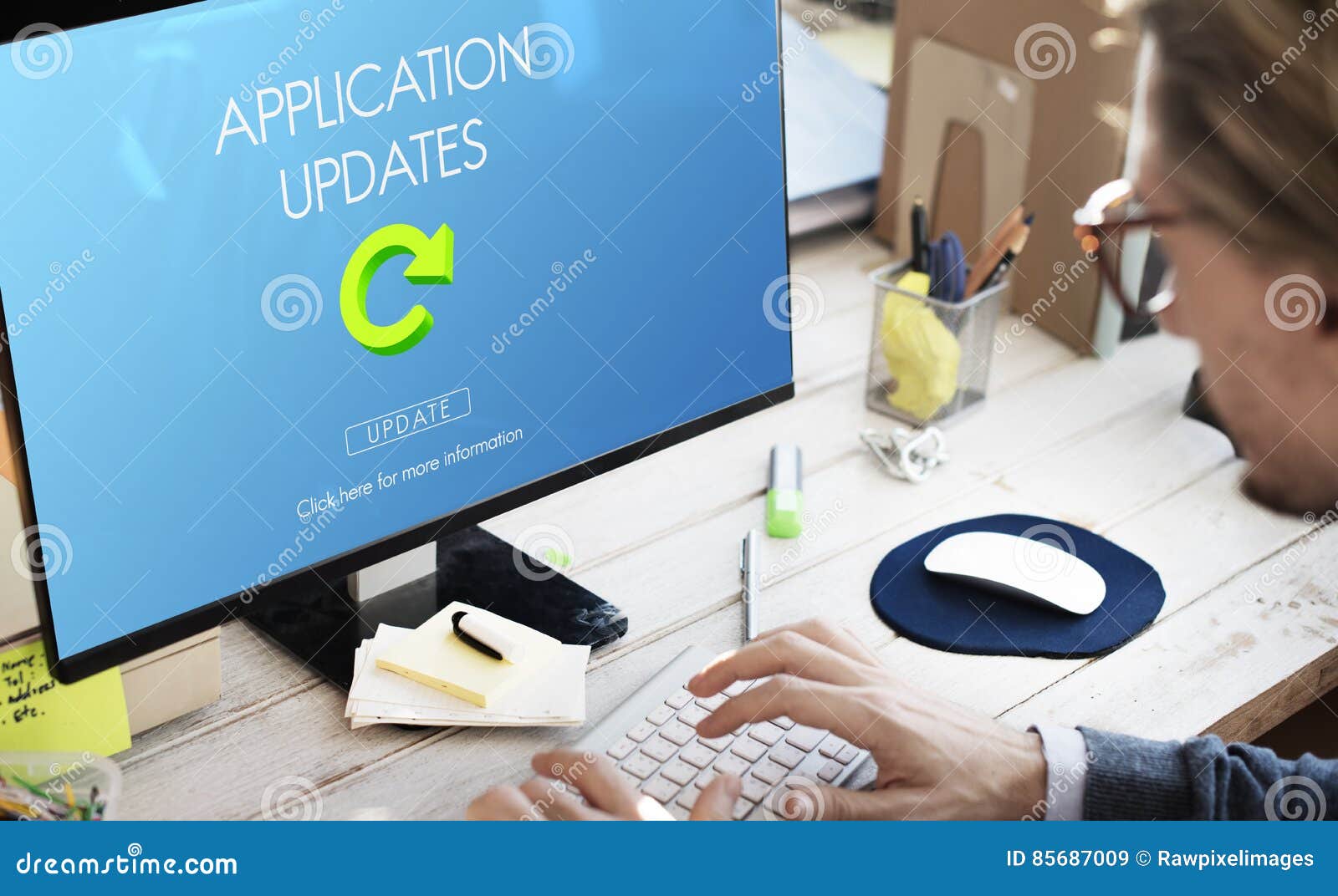 Latest Version Fresh Updates Application Updates Concept Stock Image ...