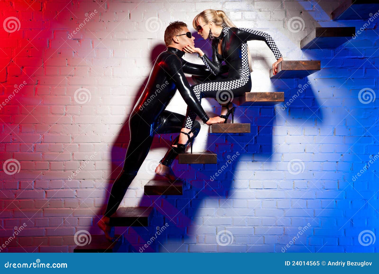 Latex girl and boy stock image. Image of body, intimacy - 24014565