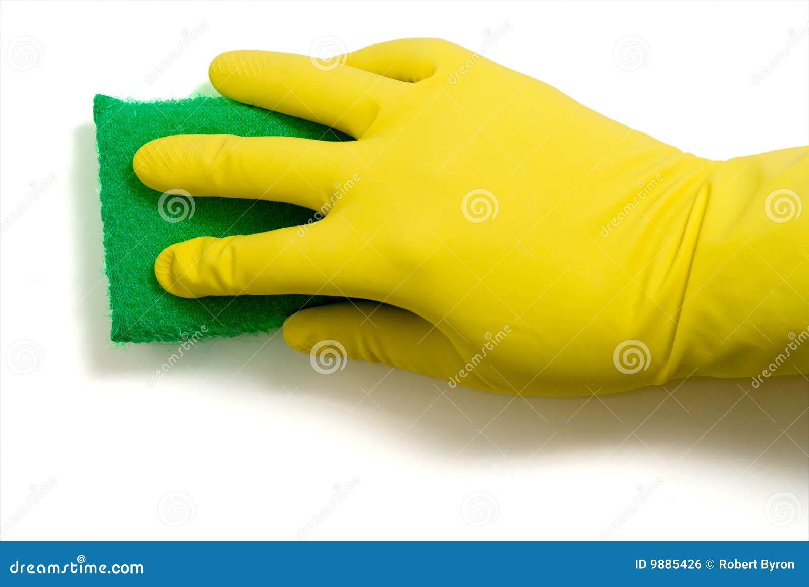 Latex Glove and Sponge stock photo. Image of grip, household - 9885426