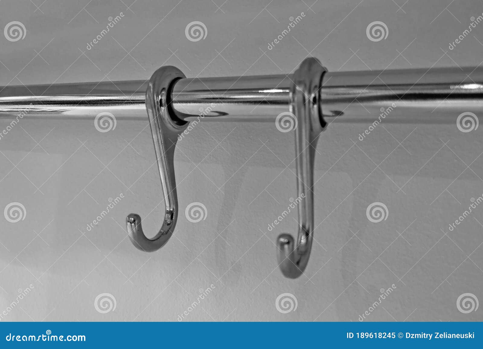 Lath With Hooks For Keeping Things In The Bathroom Royalty-Free Stock ...