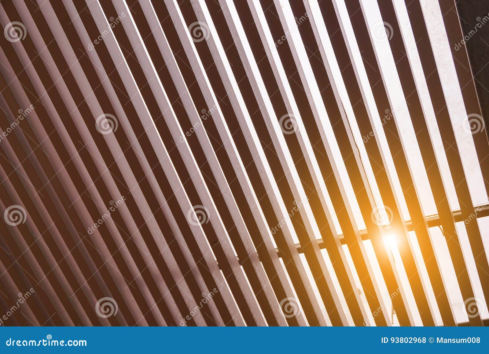 Lath roof and sunlight stock photo. Image of metal, iron - 93802968